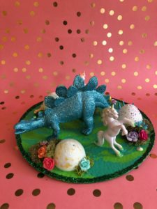 Dinosaur Unicorn Party Centerpieces Recycled - Handmade Happy Hour