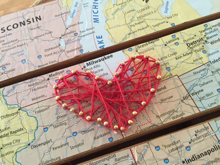 Pallet Map and String Art - CATHIE FILIAN's Handmade Happy Hour