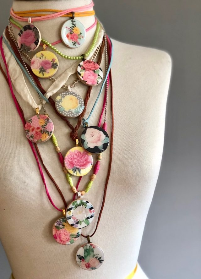 How to Make Dimensional Magic Faux Resin Jewelry - CATHIE FILIAN's ...