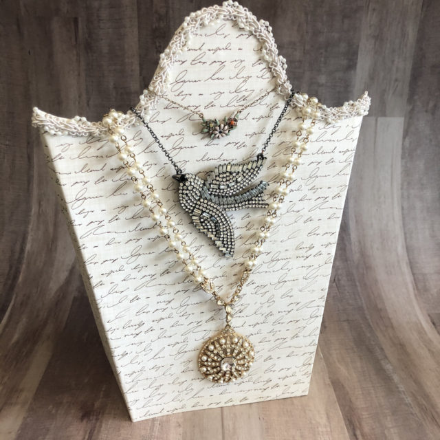 DIY Jewelry Displays with Recycled Cardboard and Mod Podge - CATHIE ...