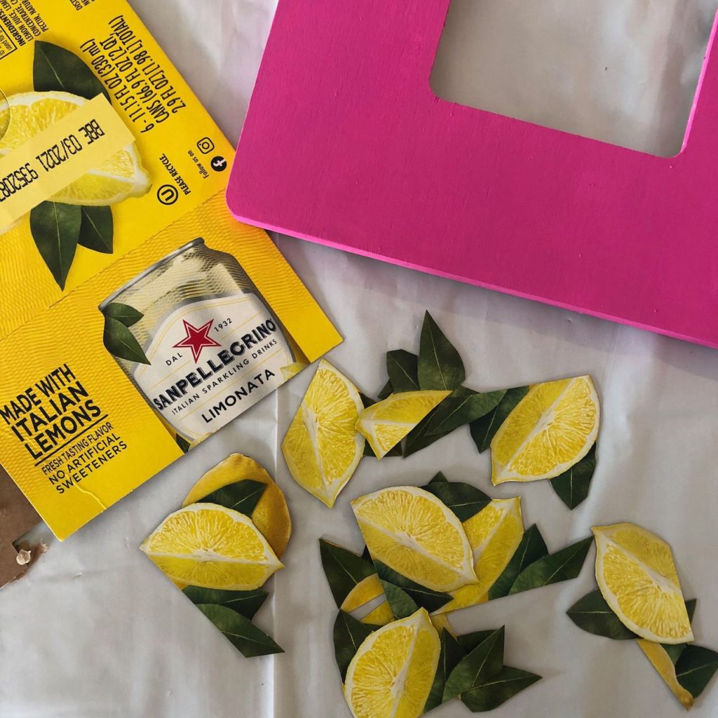 How to Cover Clay Pots with Fabric and Recycled Lemon Art Mod Podge ...
