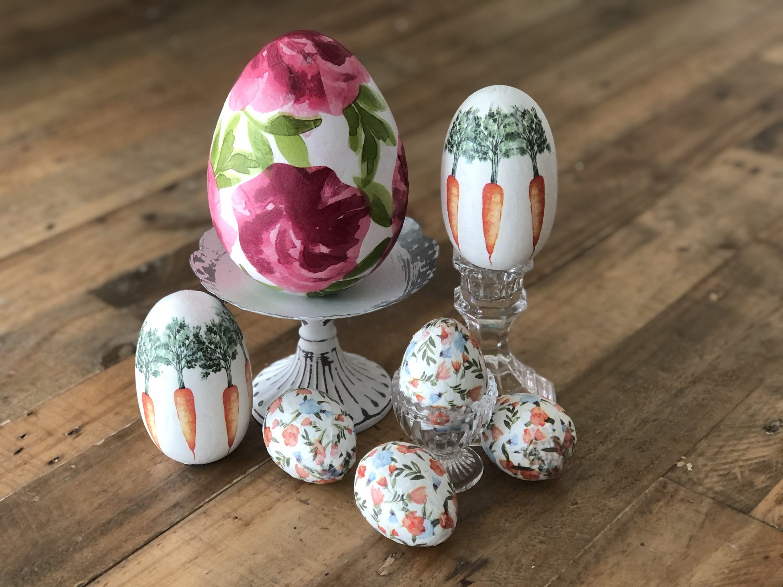 How to Decoupage Easter Eggs with Mod Podge - CATHIE FILIAN's Handmade ...