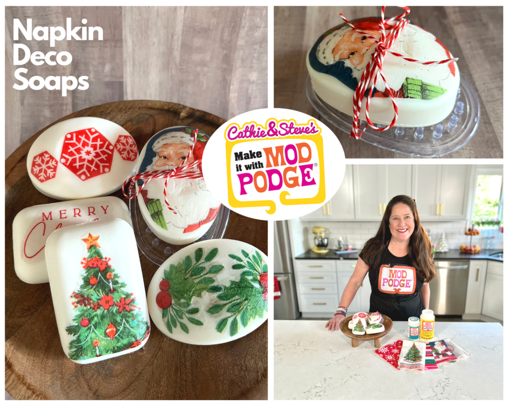 Learn How to Decoupage Soap with Napkins and Mod Podge - CATHIE FILIAN ...