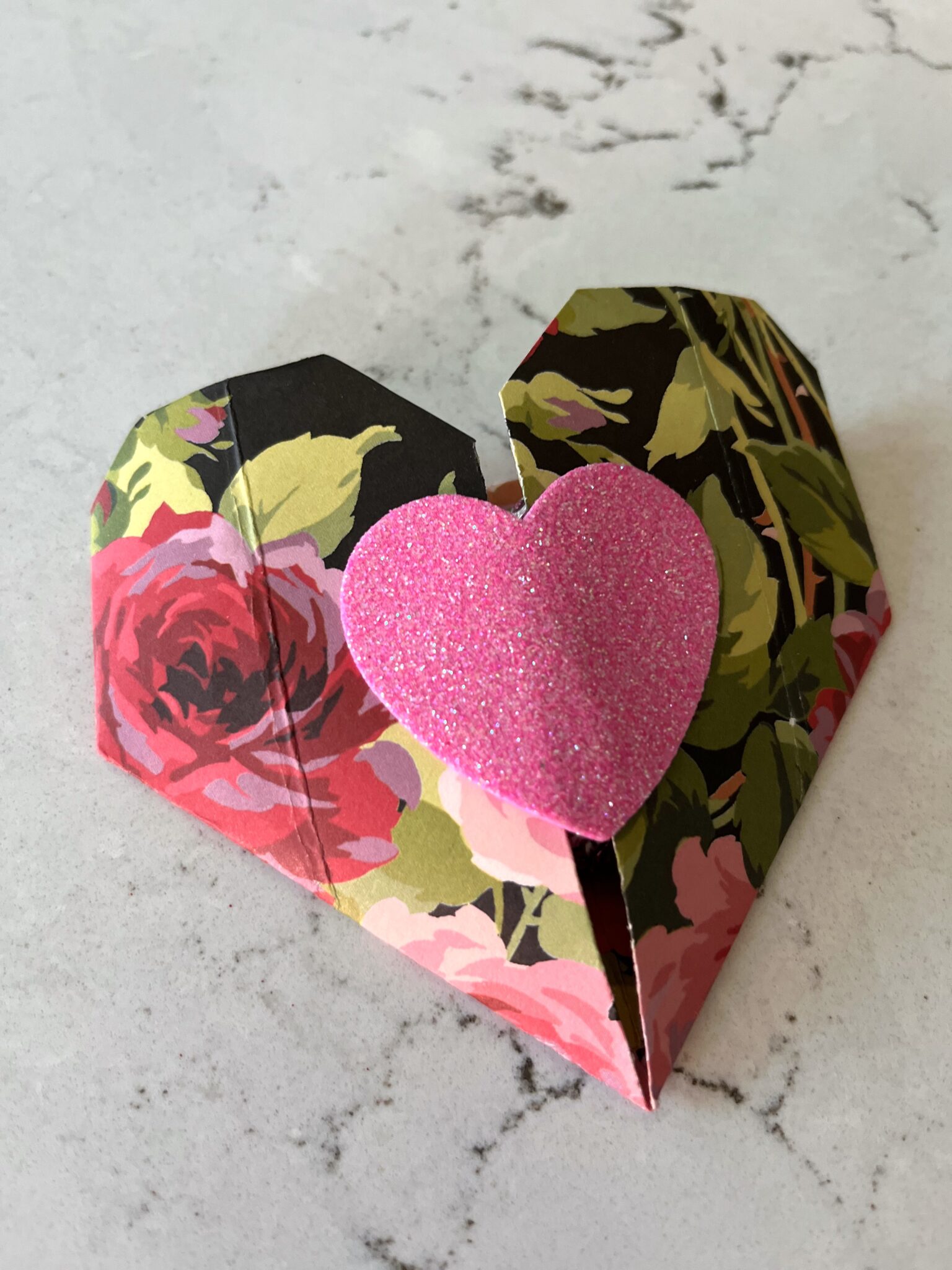 How to Origami Fold a Paper Heart Pouch for Valentine's Day - CATHIE ...