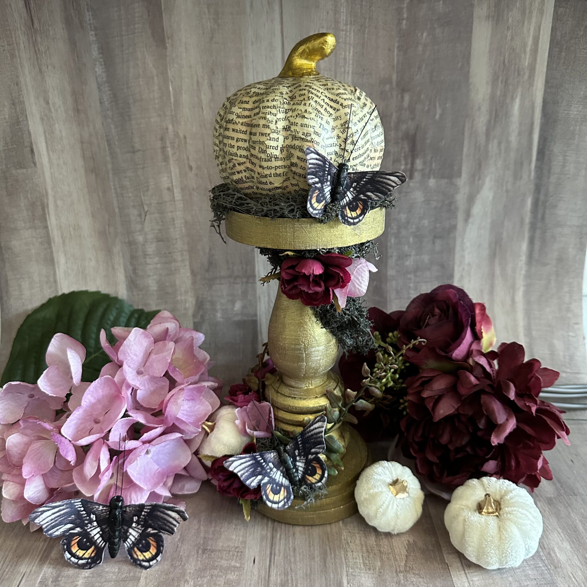 DIY Book Page Decoupaged Pumpkin Home Decor - CATHIE FILIAN's Handmade ...