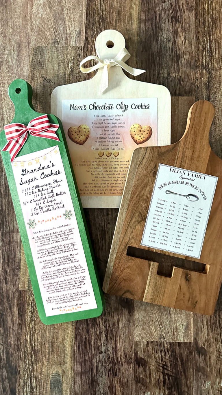 Create a Cutting Board with Family Recipes - CATHIE FILIAN's Handmade ...