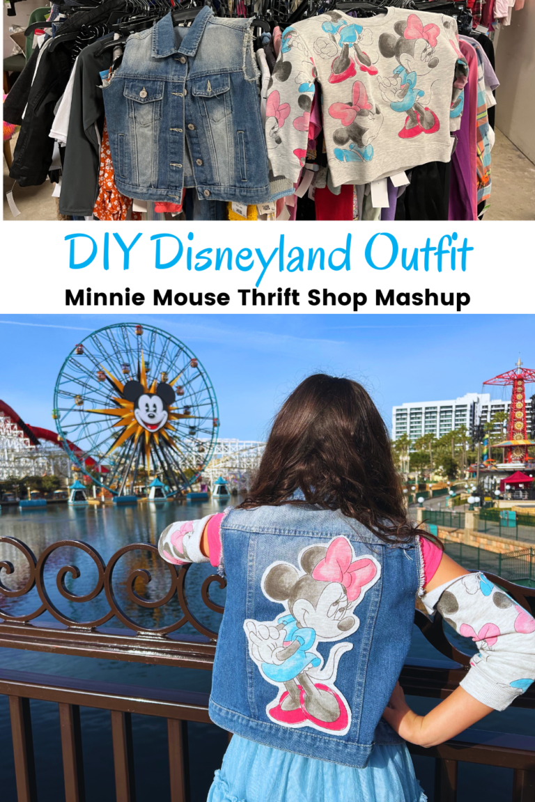 DIY Thrifted Disney Outfit Minnie Mouse Vest Easy Sewing - CATHIE ...