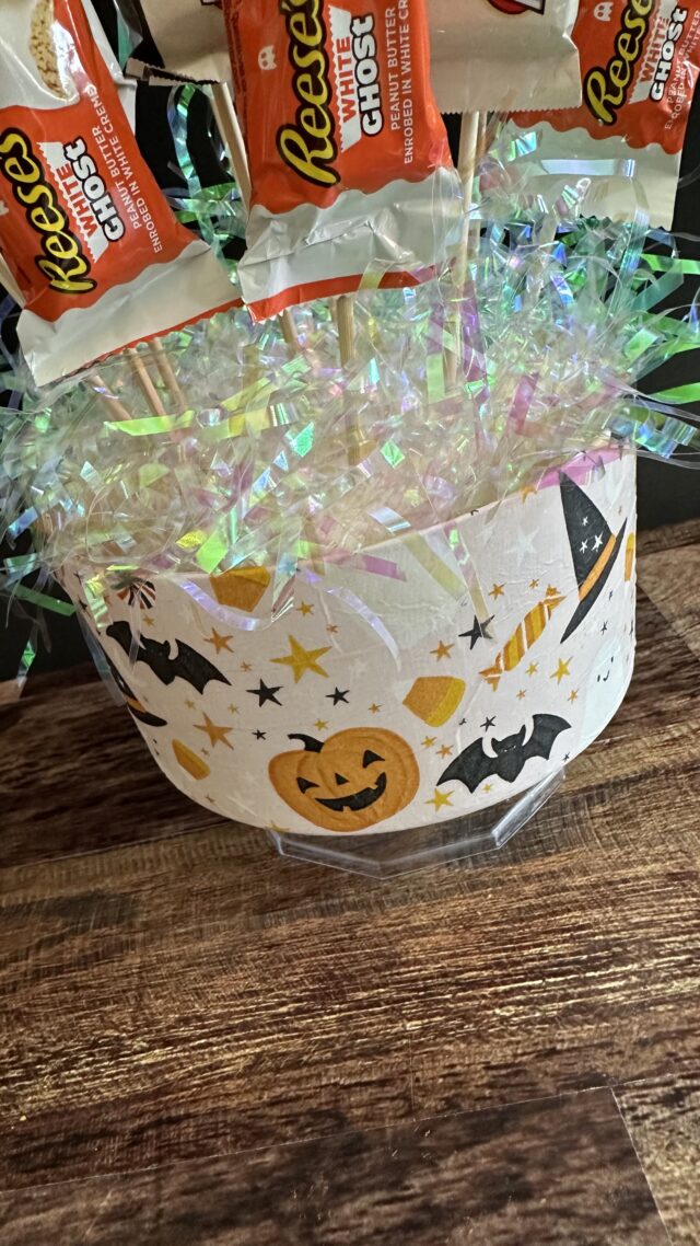 Dollar Tree DIY Halloween Candy Buffet Bar and Clay Pot Gum Ball ...