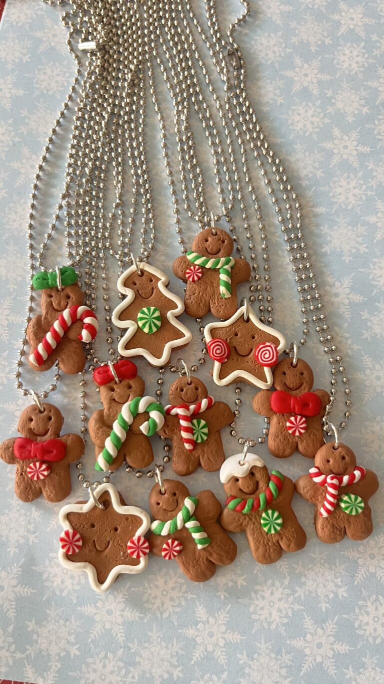 Make to Sell Christmas Gingerbread Necklaces with Mini Ornaments ...