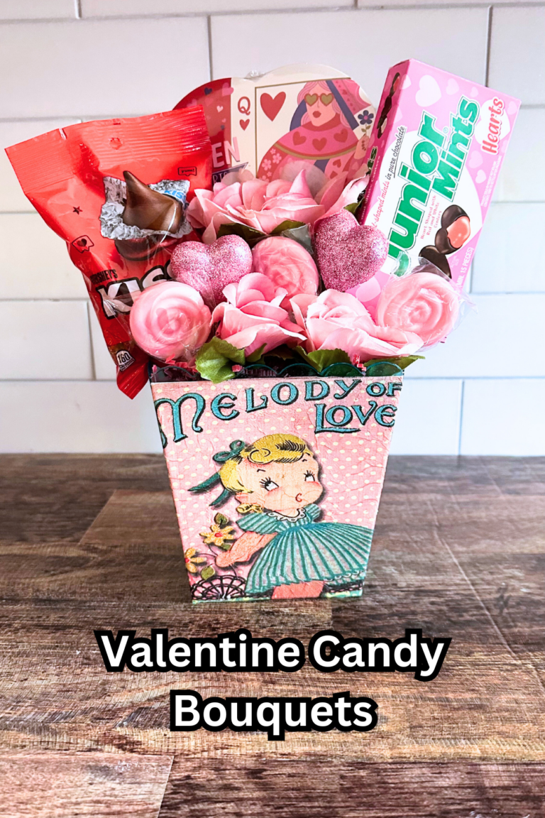 DIY Valentine Candy Bouquet with Dollar Tree Supplies - CATHIE FILIAN's ...