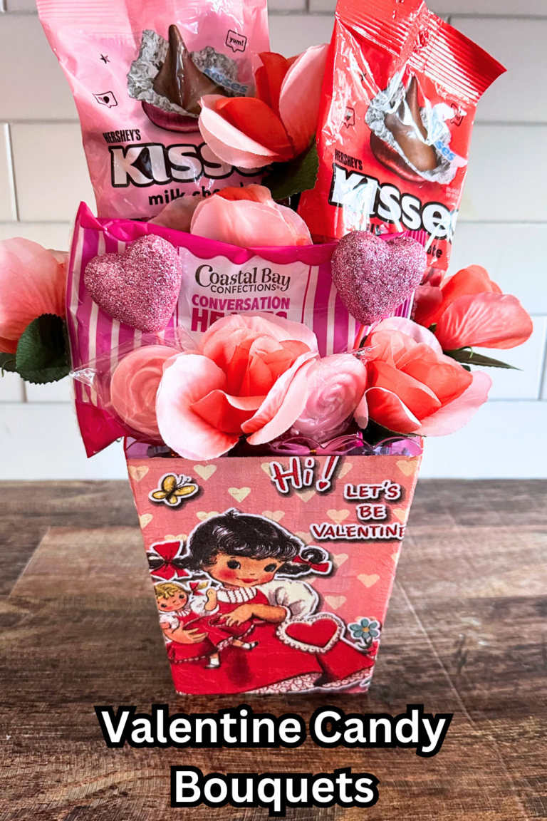 DIY Valentine Candy Bouquet with Dollar Tree Supplies - CATHIE FILIAN's ...