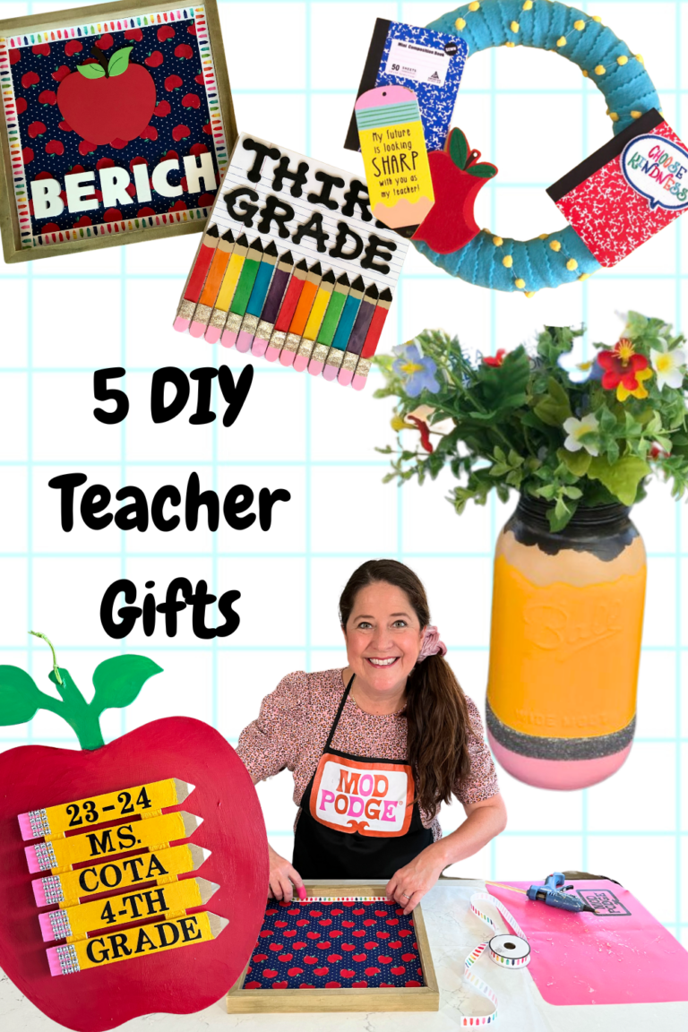 5 DIY Teacher Appreciation Back To School Gift Ideas to Craft - CATHIE ...