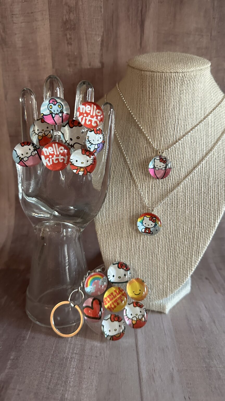 Dollar Tree Glass Marble Jewelry Necklaces Rings Keychains - CATHIE ...