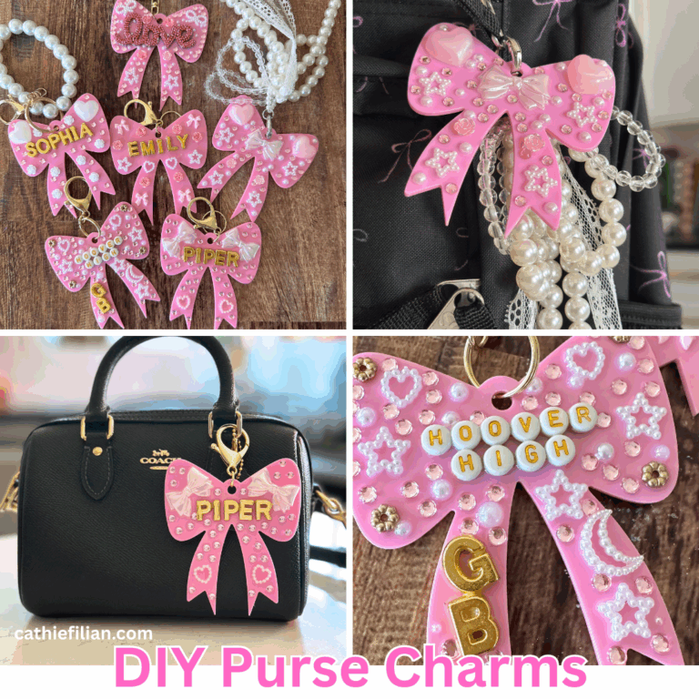 DIY Personalized Purse and Backpack Charms with Mod Podge - CATHIE ...