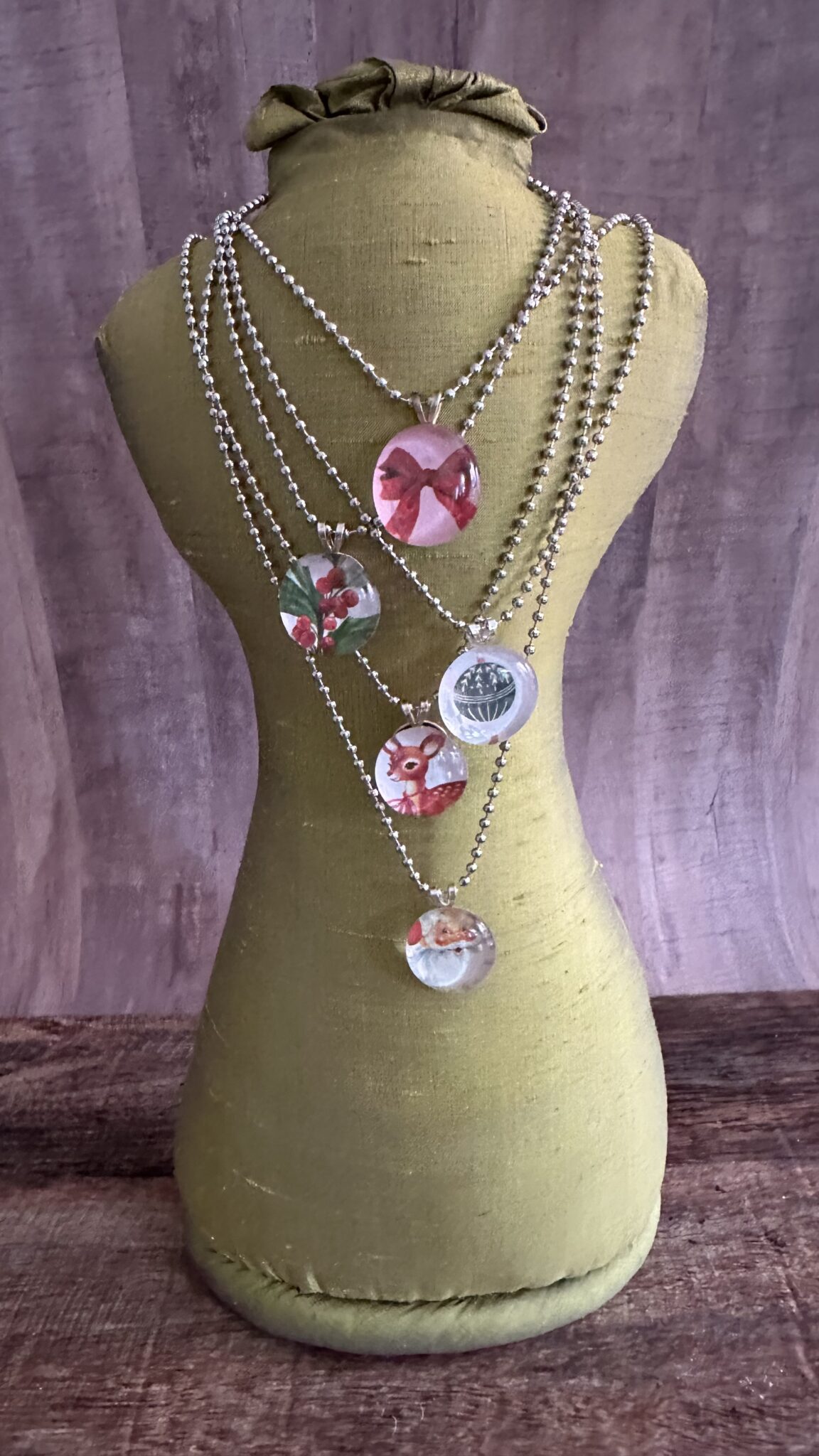 Dollar Tree Glass Marble Pendant Necklaces With Mod Podge Cathie